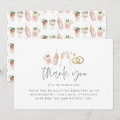 downloadble Watercolor bachelorette thank you Invitation | Zazzle