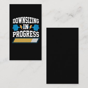 Downsizing In Progress Diet Surgery Weight Loss Business Card | Zazzle