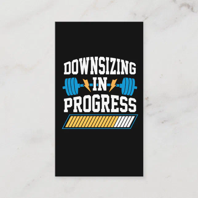 Downsizing In Progress Diet Surgery Weight Loss Business Card | Zazzle