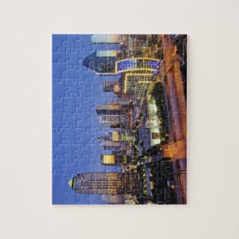 downtown dallas skyline jigsaw puzzle | Zazzle