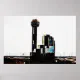 Downtown Dallas Texas Tower Art Poster | Zazzle