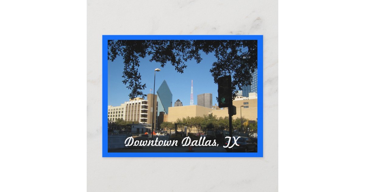 Downtown Dallas, TX Postcard | Zazzle
