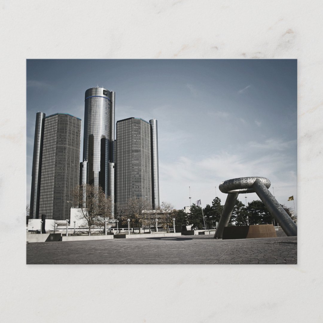 Downtown Detroit Postcard | Zazzle