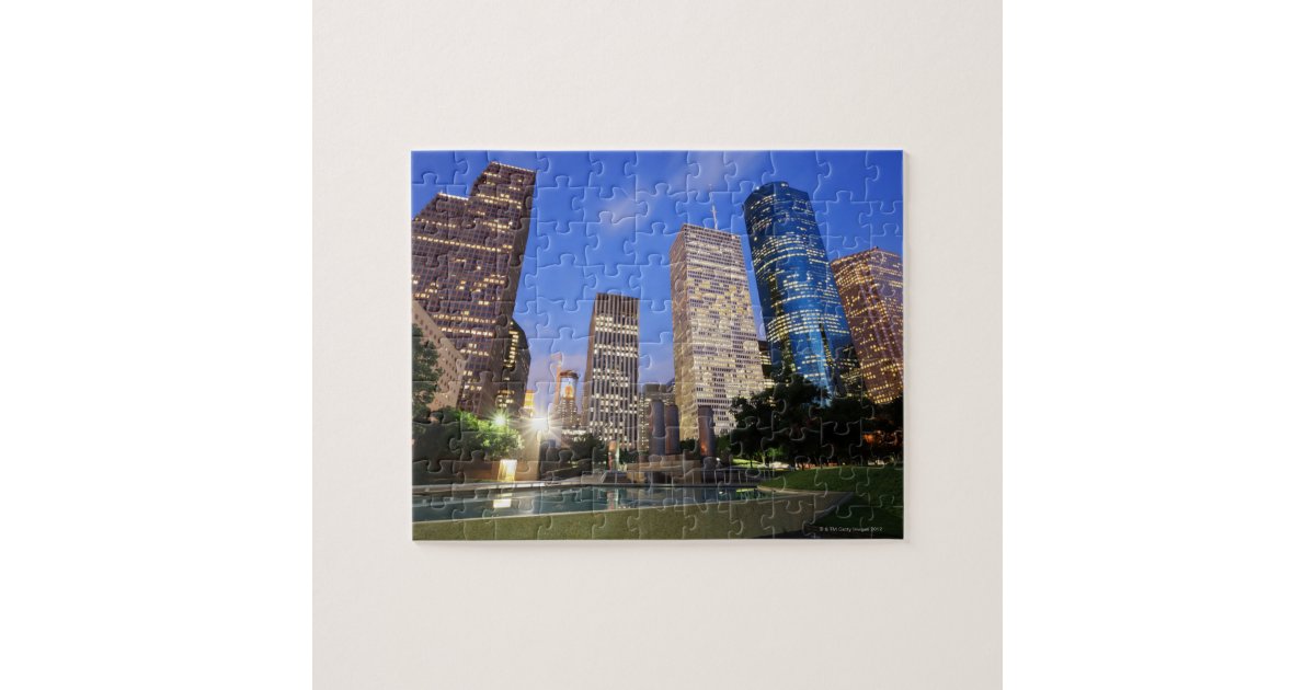 Downtown Houston, Texas Jigsaw Puzzle | Zazzle