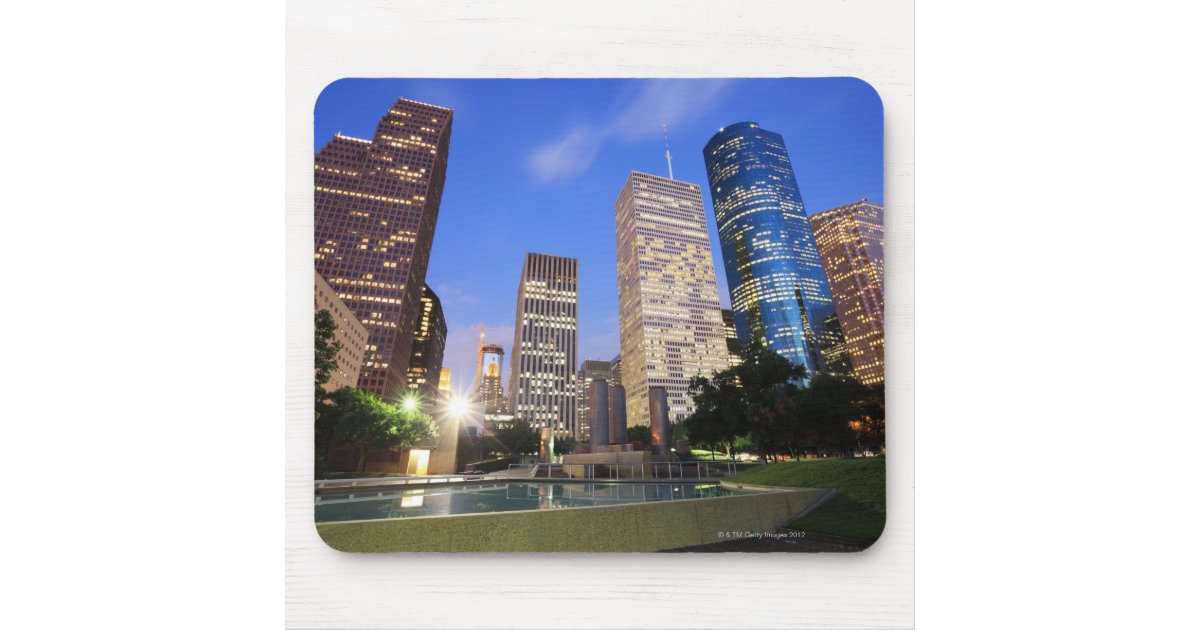Downtown Houston, Texas Mouse Pad | Zazzle