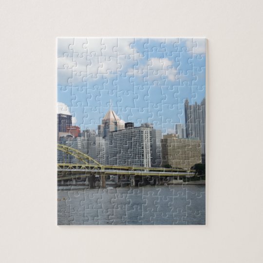 Downtown Pittsburgh Skyline Jigsaw Puzzle | Zazzle.com