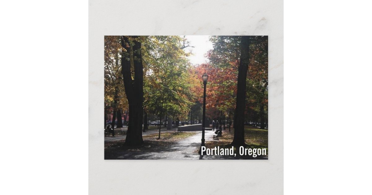 Downtown Portland, PSU Parkblocks Postcard | Zazzle