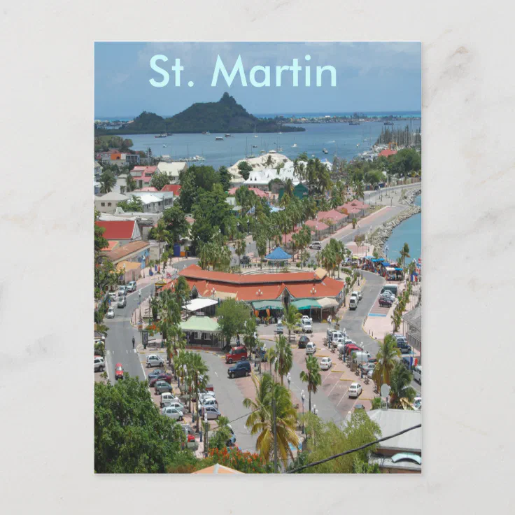 Downtown St. Martin Postcard | Zazzle