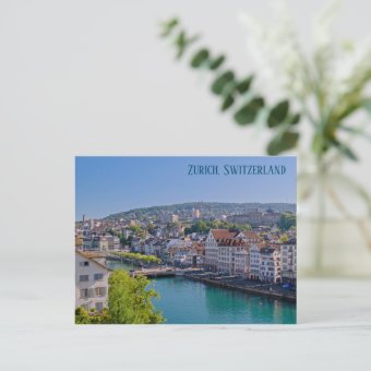 Downtown Zurich Postcard | Zazzle