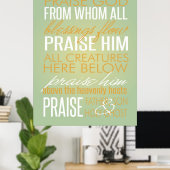 Doxology Poster | Zazzle
