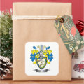 Doyle Coat of Arms Square Sticker | Zazzle