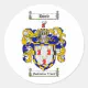 DOYLE FAMILY CREST - DOYLE COAT OF ARMS CLASSIC ROUND STICKER | Zazzle