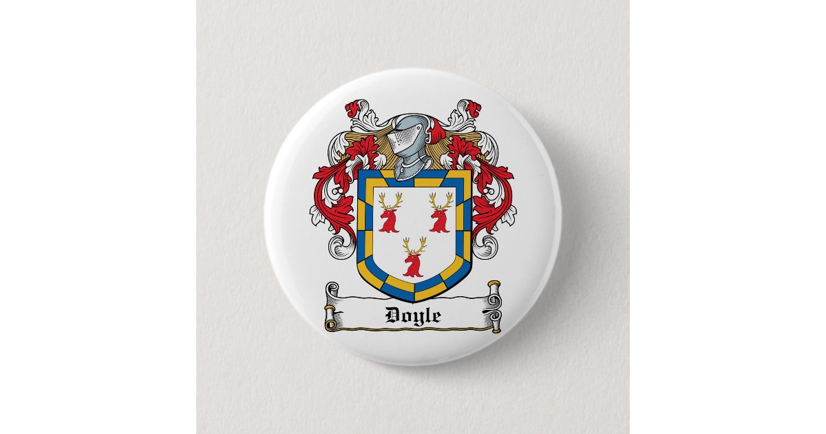 Doyle Family Crest Pinback Button | Zazzle