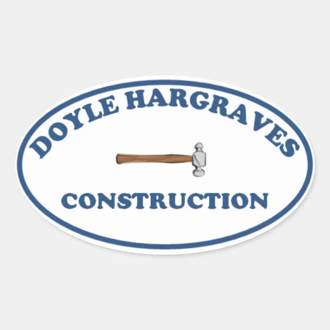 Doyle Hargrave Construction Sticker | Zazzle