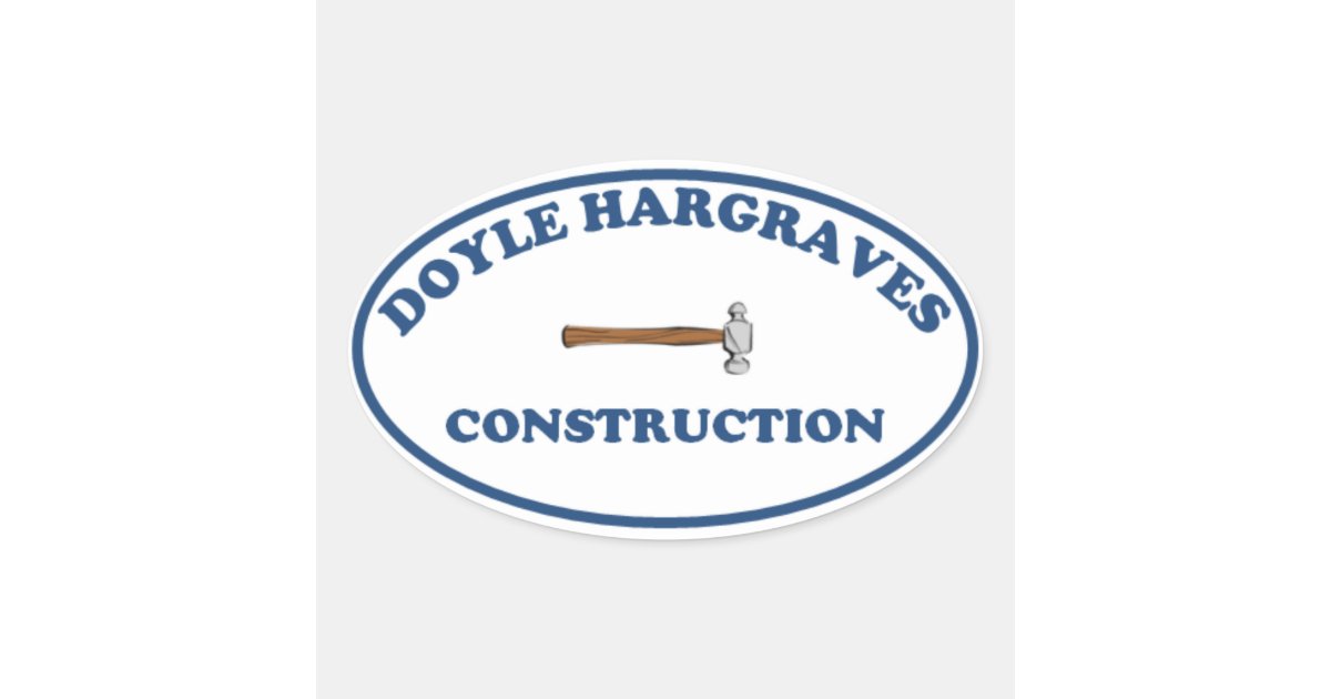 Doyle Hargrave Construction Sticker | Zazzle