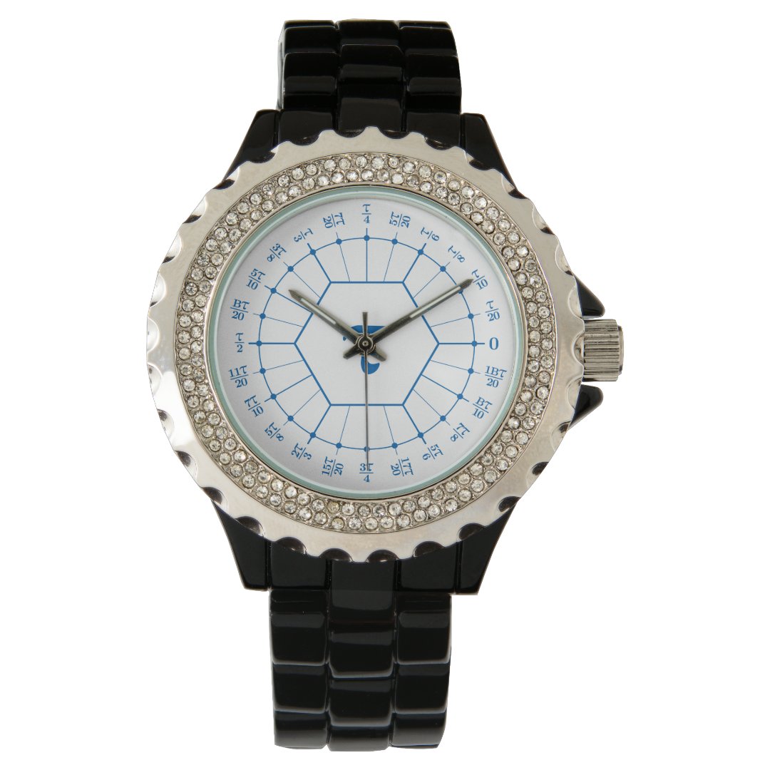 Dozenal tau unit circle watch | Zazzle