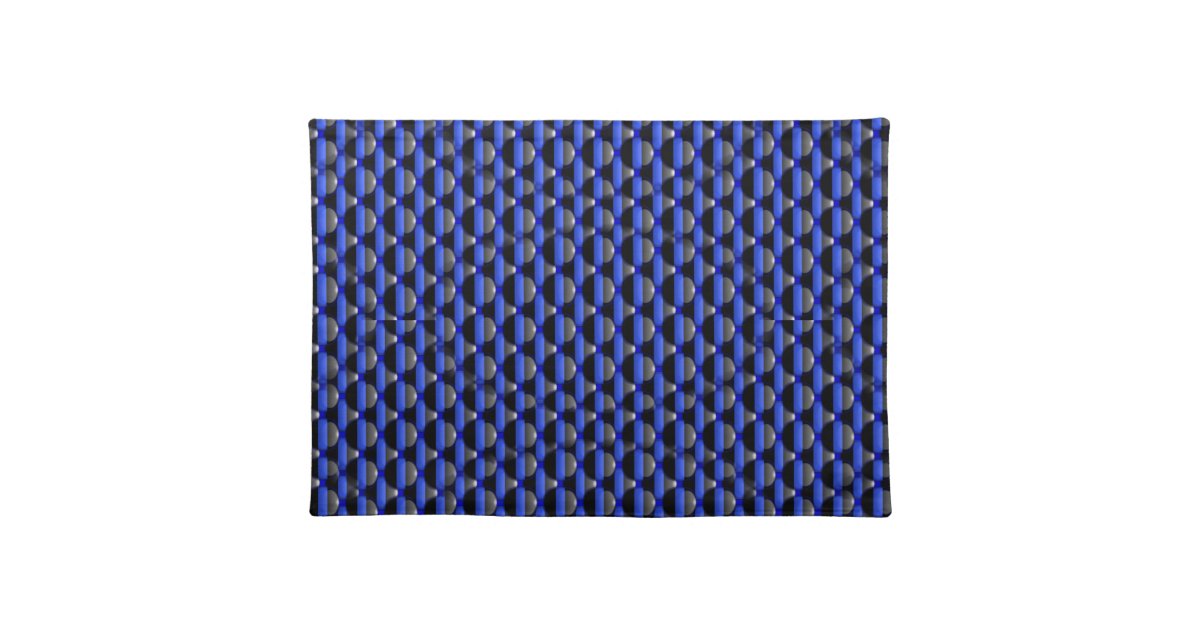 Dozens of Thin Blue Line Buttons Placemat | Zazzle