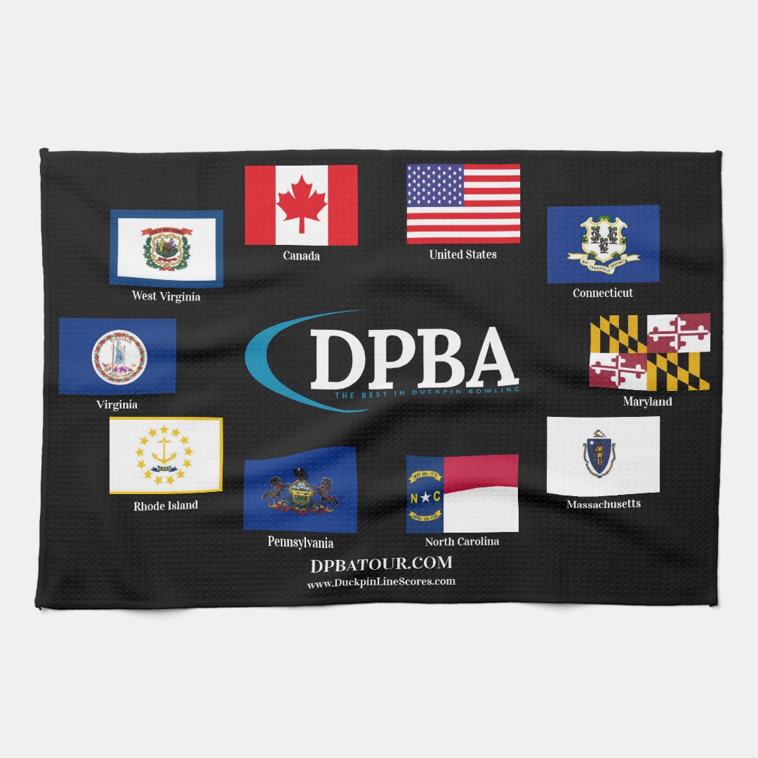 DPBA Tour Flags Towel | Zazzle