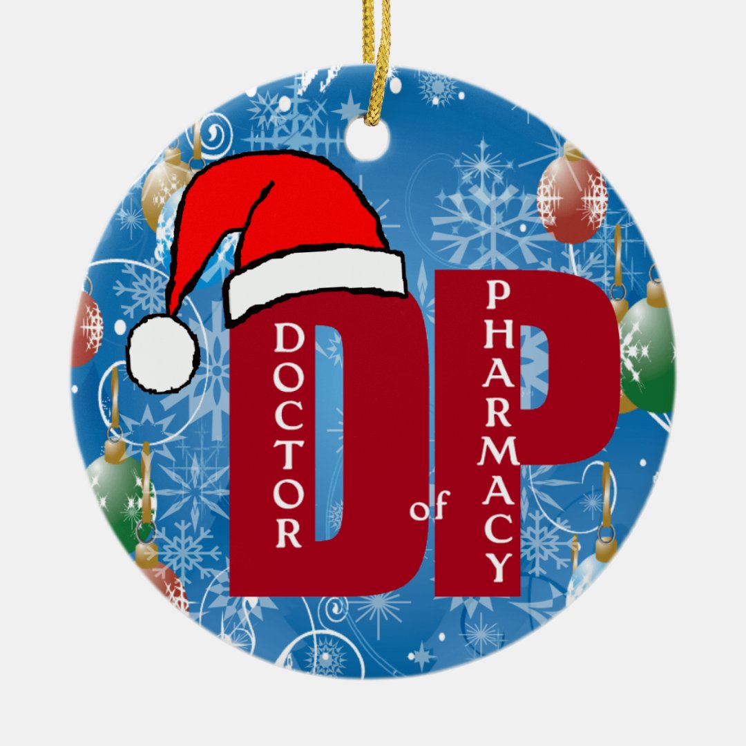DPM SANTA CHRISTMAS ORNAMENT DOCTOR PHARMACY | Zazzle