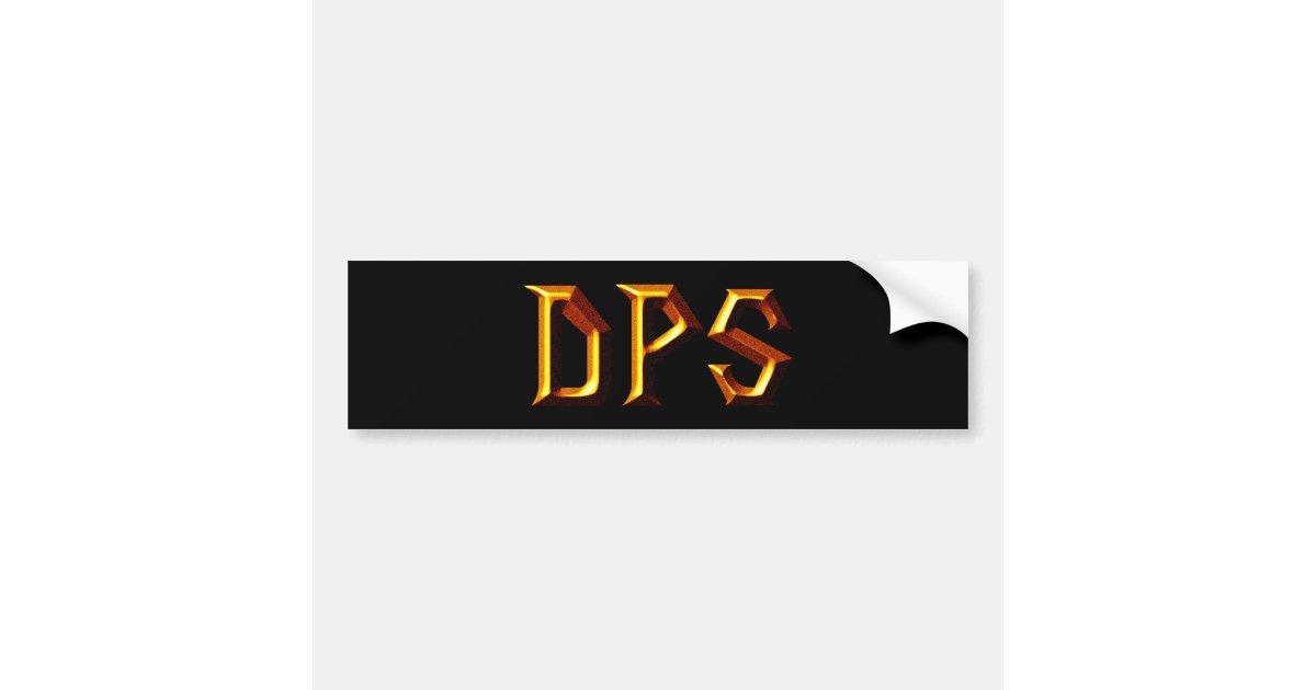 DPS BUMPER STICKER | Zazzle