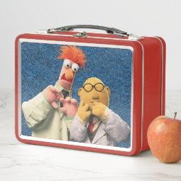 Dr. Bunsen Honeydew and Beaker Metal Lunch Box | Zazzle