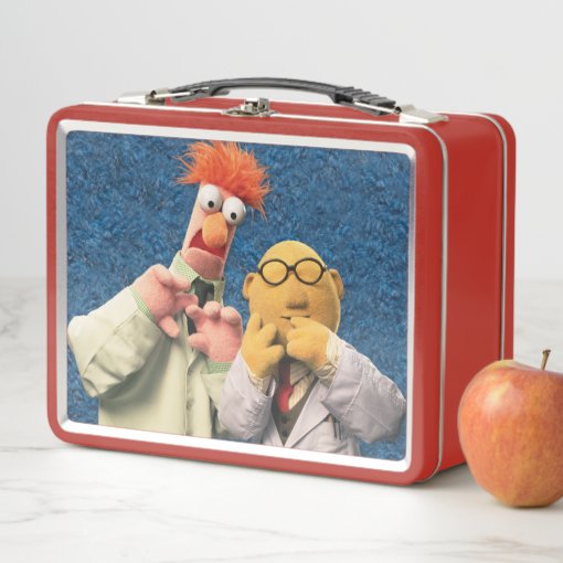 Dr. Bunsen Honeydew and Beaker Metal Lunch Box | Zazzle