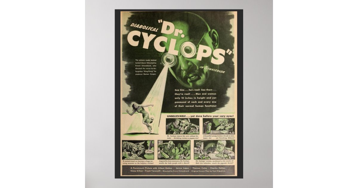 Dr. Cyclops Movie Poster | Zazzle