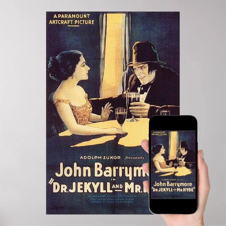 Dr Jekyll and Mr Hyde 1920 Poster | Zazzle