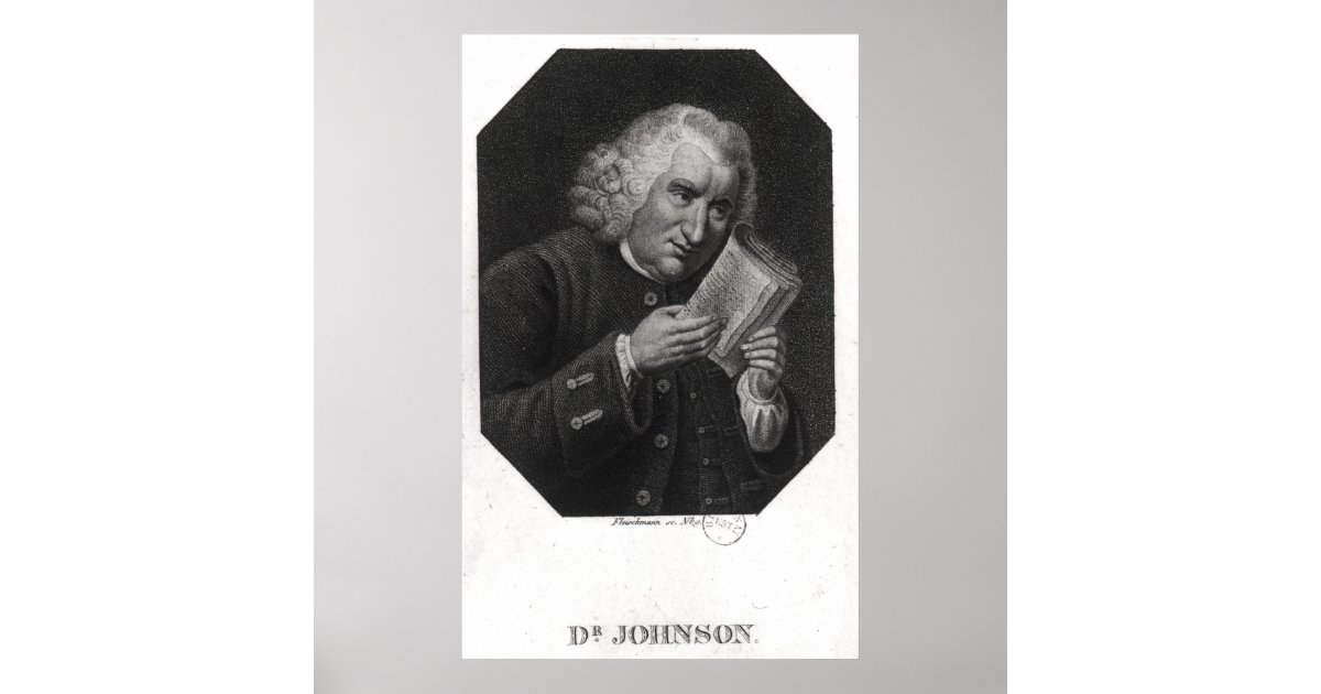 Dr. Samuel Johnson Poster | Zazzle