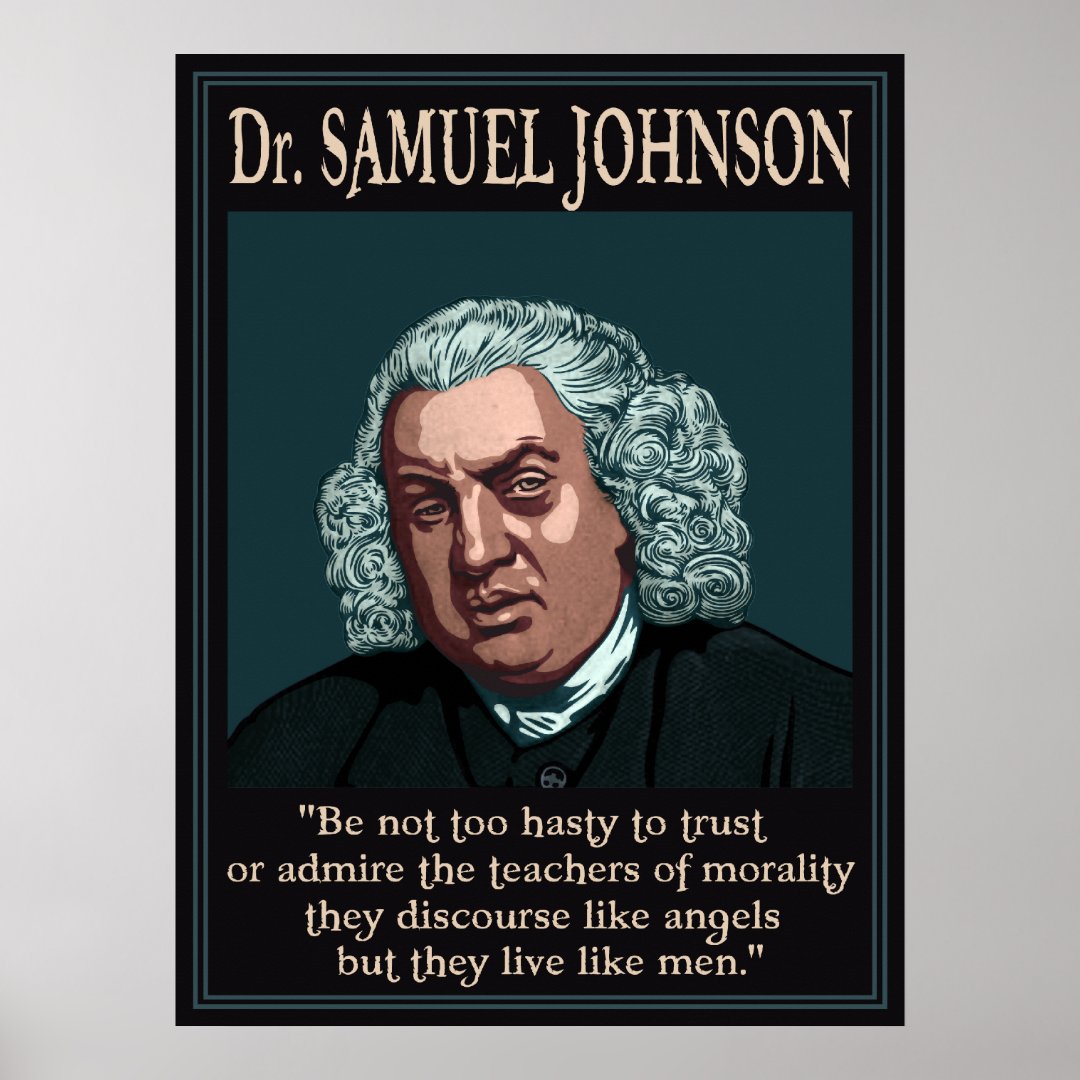 Dr. Samuel Johnson Poster | Zazzle