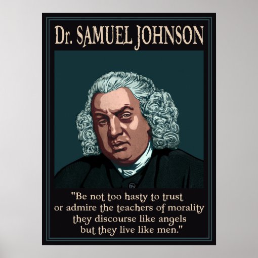 Dr. Samuel Johnson Poster | Zazzle