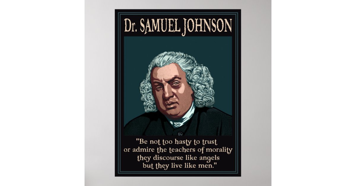 Dr. Samuel Johnson Poster | Zazzle