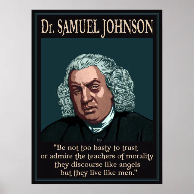 Dr. Samuel Johnson Poster | Zazzle