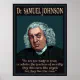 Dr. Samuel Johnson Poster | Zazzle