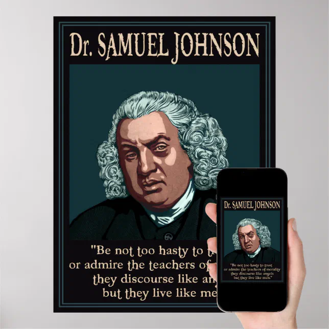 Dr. Samuel Johnson Poster | Zazzle