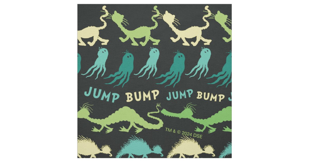 Dr. Seuss | "Bump Jump" Hallowen Pattern Fabric | Zazzle