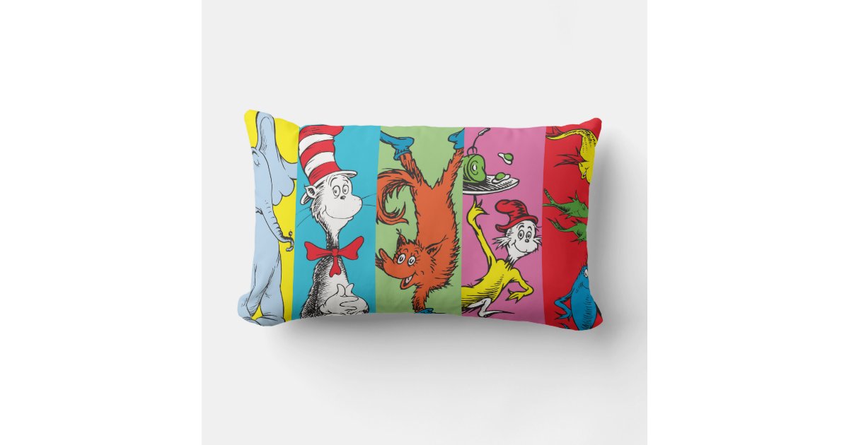 Dr. Seuss | Character Slice Lumbar Pillow | Zazzle