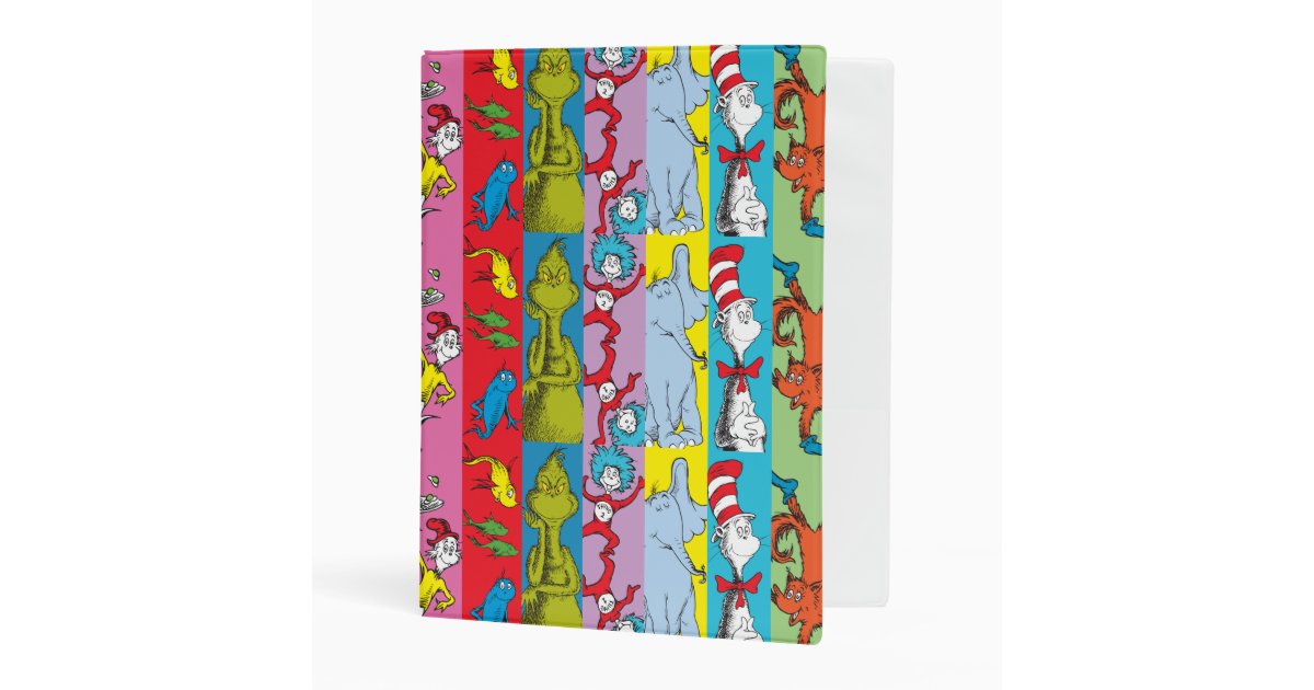 Dr. Seuss | Character Slice Mini Binder | Zazzle