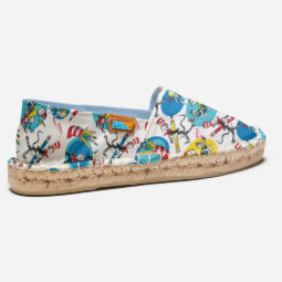 Dr. Seuss | Characters With Pencils Pattern Espadrilles | Zazzle