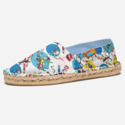 Dr. Seuss | Characters With Pencils Pattern Espadrilles | Zazzle