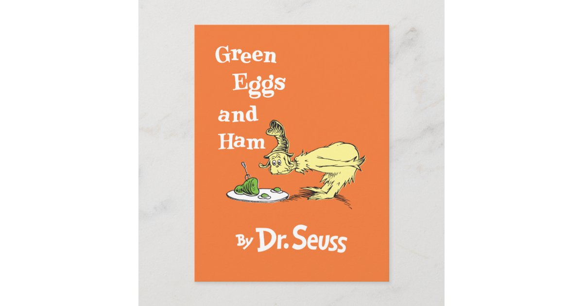 Dr. Seuss | Green Eggs and Ham Postcard | Zazzle