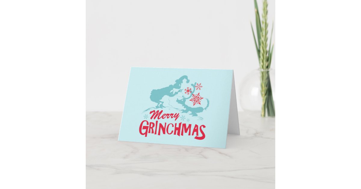 Dr. Seuss | Grinch - Merry Grinchmas Holiday Card | Zazzle
