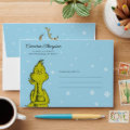 Dr. Seuss | Grinch Winter Birthday Envelope | Zazzle