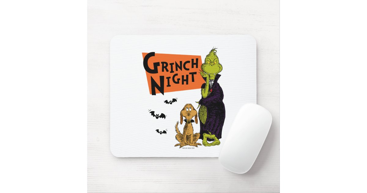 Dr. Seuss | Hallowen Grinch Night Graphic Mouse Pad | Zazzle