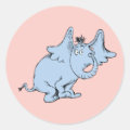 Dr. Seuss | Horton Side Look Classic Round Sticker | Zazzle