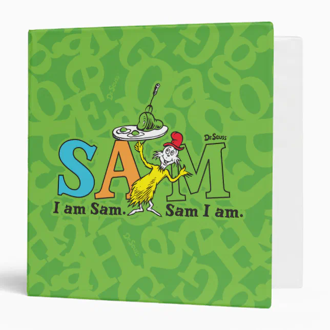 Dr. Seuss | I Am Sam. Sam I Am. 3 Ring Binder | Zazzle
