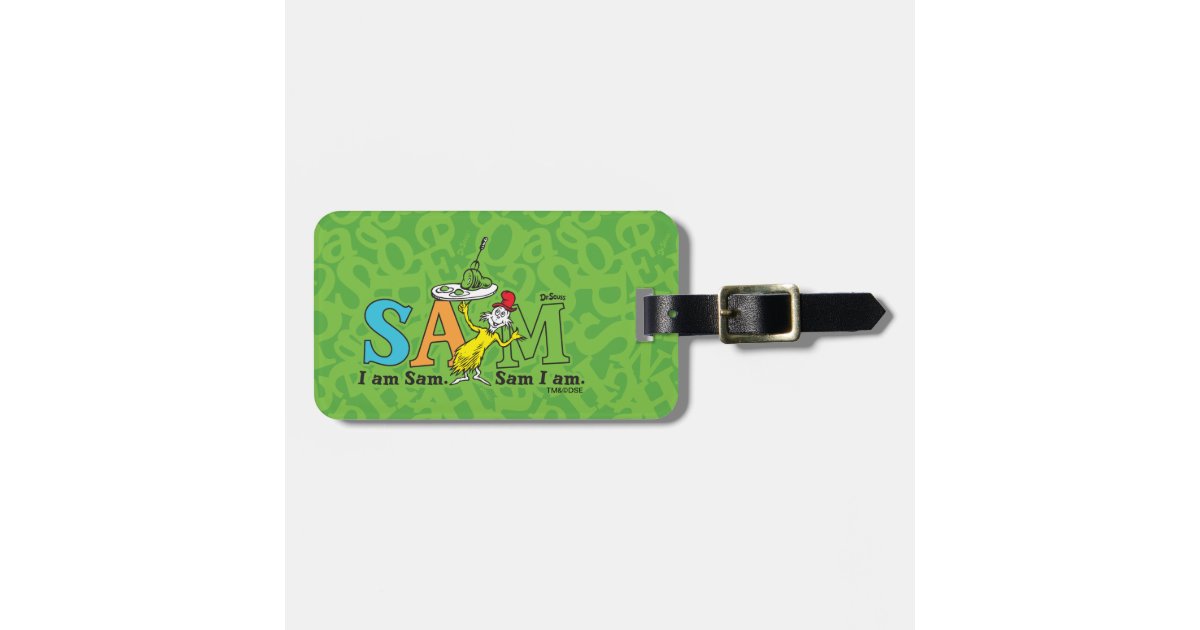 Dr. Seuss | I Am Sam. Sam I Am. Luggage Tag | Zazzle