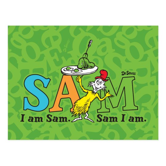 Dr. Seuss | I Am Sam. Sam I Am. Postcard | Zazzle.com