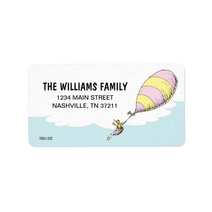 Dr. Seuss | Oh, The Places You'll Go! Label | Zazzle
