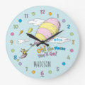 Dr. Seuss | Oh, The Places You'll Go! Large Clock | Zazzle